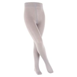 Falke M&auml;dchen Strickstrumpfhose "Cotton Touch", Gr. 152, silber, Obermaterial: 56% Baumwolle, 36% Polyamid, 8% Elasthan, unifarben, Strumpfhosen, in