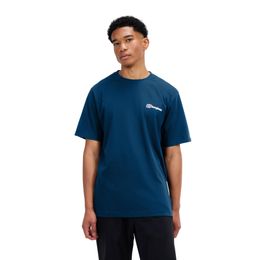 Berghaus Herren T-Shirt "M Berghaus CLASS LOGO TEE", blau, Gr. XXL, Obermaterial: 100% Baumwolle, Shirts, mit kultigem Print, aus Baumwolle