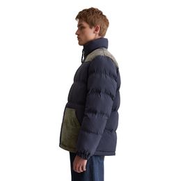 Marc O'Polo Herren Outdoorjacke "mit kontrastfarbenen Cord-Eins&auml;tzen"blau depths, Gr. L, MARC O'POLO DENIM, unifarben, Obermaterial: 100% Polyamid, Jacken