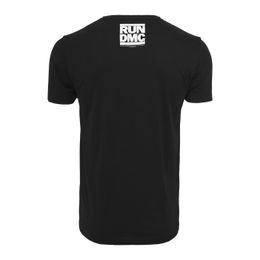 Merchcode Herren T-Shirt "Merchcode Herren Run DMC Logo Tee", schwarz, Gr. M, bedruckt, 100% Baumwolle, Shirts