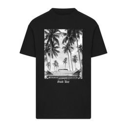 MisterTee Herren T-Shirt "MisterTee Herren Today Was A Good Day Tee", schwarz, Gr. S, bedruckt, 100% Baumwolle, Shirts