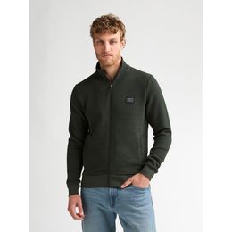 PETROL INDUSTRIES Sweatshirt mit Zip-Kragen steelcrest in Gr&uuml;n | Gr.: S