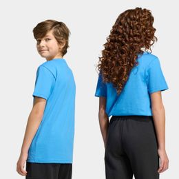 M&auml;dchen T-Shirt "ESSENTIALS KIDS"ray blau, wei&szlig;, Gr. 164, adidas Sportswear, Obermaterial: 100% Baumwolle, Shirts, f&uuml;r Kinder, mit