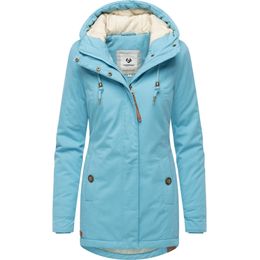 Ragwear Winter Jacket 'Monadena' female size XS Light blue