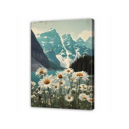 WALLARENA Leinwandbild Gebirge in Gr&uuml;n | Gr.: 60 x 40 cm