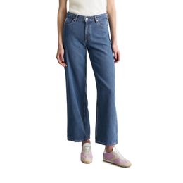 Marc O'Polo Damen Weite Jeans "aus Lyocell-Mix ohne Stretch", blau, Gr. 27, MARC O'POLO DENIM, unifarben, Obermaterial: 80% Lyocell, 20% Baumwolle, Jeans