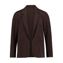 Zero Casual-Blazer gerader Schnitt in Chocolate Plum | Gr.: 44