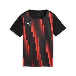 Puma Jungen Fu&szlig;balltrikot "INDIVIDUALRISE GRAPHIC JERSEY JR", rot, Gr. 140, bedruckt, Interlock, Obermaterial: 100% Polyester, Trikots, Trikot mit