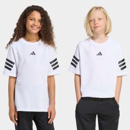M&auml;dchen T-Shirt "FUTURE ICONS 3-STREIFEN", wei&szlig;, Gr. 164, adidas Sportswear, Obermaterial: 100% Baumwolle, Shirts