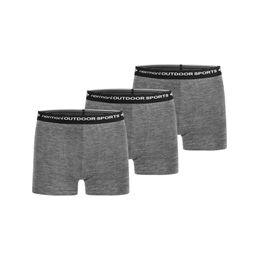 Normani Outdoor Sports 3er Pack Herren Merino Boxershorts Unterhose in Grau | Gr.: L