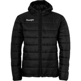 Kempa Herren Funktionsjacke "Jacke Puffer Hood Jacket", schwarz, Gr. L, Obermaterial: 100% Polyester PES., Jacken
