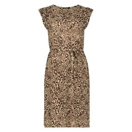 Zero Minikleid mit G&uuml;rtel in Beige/Brown | Gr.: 38
