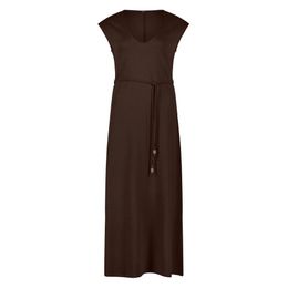 Zero Maxikleid mit G&uuml;rtel in Chocolate Plum | Gr.: 38