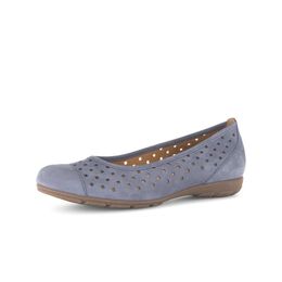 Gabor Damen Ballerina "Sportliche Ballerina", Gr. 37, blau, Schuhe