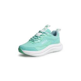 SOCCX Damen Sneaker, Gr. 41, gr&uuml;n, Leder, Synthetik, Textil, unifarben, Schuhe, mit wasserabweisendem Mud Cover