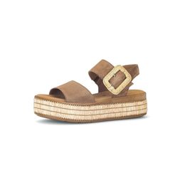 Gabor Plateau Sandaletten in Braun | Gr.: 38,5