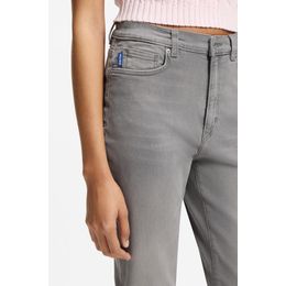 Hugo Damen Skinny-fit-Jeans "Malu", grau, Basic, Gr. 30, Jeans, Obermaterial: 98% Baumwolle, 2% Elasthan, Jeans, Skinny Fit mit mittlerer Leibh&ouml;he
