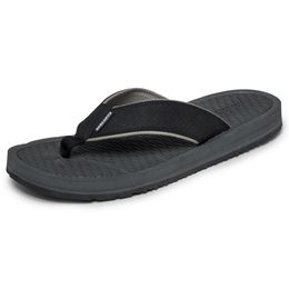 Skechers Herren Zehentrenner "QUILL - BOARD VIEW", Gr. 43, schwarz, Lederimitat, Schuhe, Sommerschuh, Strandschuh, Badeschuh mit Memory Foam