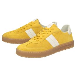 Sioux Damen Sneaker "Tedroso-DA-717", Gr. 38, gelb, Obermaterial: 50% Kalbsveloursleder CAVL. 50% Lammnappaleder LANA. 100% Gummi rubber., Schuhe