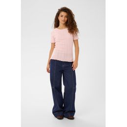 Saint Tropez T-shirt GruSZ Fitted in Chalk Pink Melange | Gr.: XXL