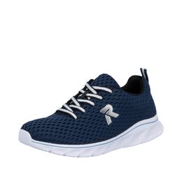 Rieker Damen Sneaker, Gr. 38, blau, Mesh, unifarben, Schuhe, Klassik Sneaker, Freizeitschuh, Sportschuh, Halbschuh, Leichtgewicht