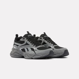 Reebok CLASSIC Herren Sneaker "REEBOK CHARGE RUN", Gr. 41, schwarz-wei&szlig;, Leder, Synthetik, Textil, Schuhe