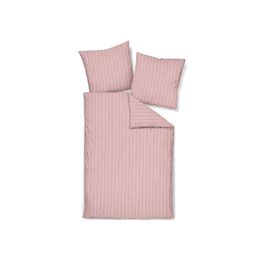 Traumschlaf Bettw&auml;sche Stripe in rosa | Gr.: 140x200 cm (70x90 cm)