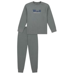 Schiesser Schlafanzug Comfort Cotton in Salbei | Gr.: 176