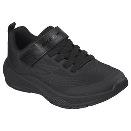 Skechers M&auml;dchen Sneaker "MICROSPEC ADVANCE", Gr. 31, schwarz, Lederimitat, Textil, unifarben, Schuhe, Klettschuh in cooler Farbkombination,