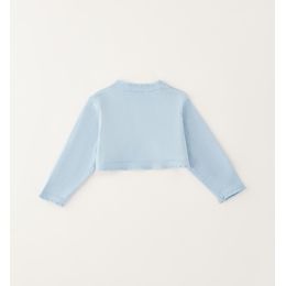 MINIBANDA M&auml;dchen Cardigan "BABY GIRL KNITWEAR", blau, Gr. 92, 72% Viskose, 28% Polyester, Strickjacken