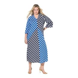 Ulla Popken Kleid in azurblau | Gr.: 46-48