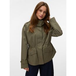 V&eacute;ro Moda VERO MODA Damen Kurzjacke "VMLEANNE JACKET BOO", gr&uuml;n, Gr. XS, unifarben, Web, Obermaterial: 100% Polyester, Jacken