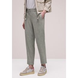 Street One Damen Stoffhose, grau, Gr. 38, unifarben, Stoff, 64% Viskose, 31% Polyester, 5% Elasthan, Hosen