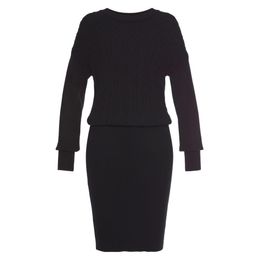 Lascana Strickkleid in schwarz | Gr.: 38