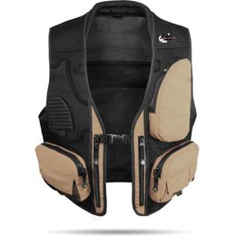 Normani Outdoor Sports Herren Anglerweste Fisher in Khaki | Gr.: XXL