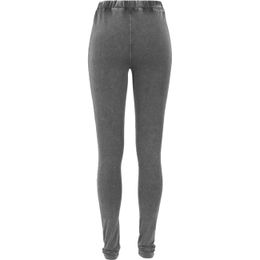 Urban Classics Damen Leggings "Urban Classics Damen Ladies Denim Jersey Leggings", grau, Gr. 5XL, 95% Baumwolle, 5% Elasthan, Hosen