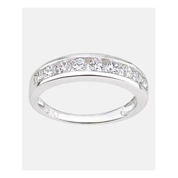 Diamant L'&eacute;ternel Eternity-Ring aus 375 Wei&szlig;gold mit Zirkonia | Gr.: 53