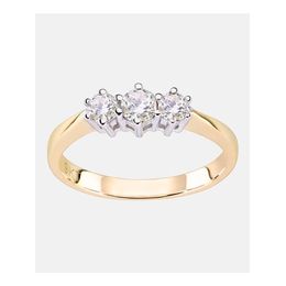 Vanlere Verlobungsring aus 375 Gelbgold mit Zirkonia | Gr.: 61