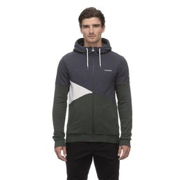 Ragwear Sweatjacke 'Sofian' Herren Gr&ouml;&szlig;e L blaumeliert / hellgrau / gr&uuml;nmeliert