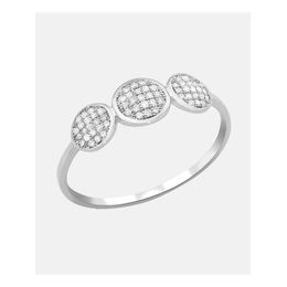 Diamant L'&eacute;ternel Ring aus 375 Wei&szlig;gold mit Diamant | Gr.: 58