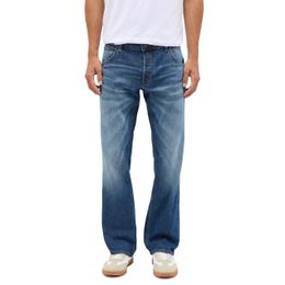 Mustang Herren Straight-Jeans "Style Michigan", blau, Gr. 33, Denim/Jeans, Obermaterial: 98% Baumwolle, 2% Elasthan, Jeans
