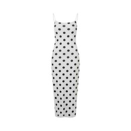 CLOUD 5IVE Damen A-Linien-Kleid "CLOUD 5IVE Maxi Dress", schwarz-wei&szlig;, Gr. M, 95% Polyester, 5% Elasthan, Kleider