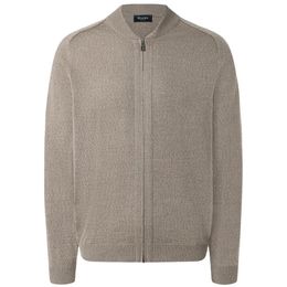 Maerz Muenchen Herren Strickjacke "Maerz Muenchen 585600 Strickjacke Herren Bekleidung", beige, Gr. 56, 100% Wolle (Merino), Strickjacken