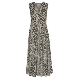 Lascana Maxikleid in gr&uuml;n-taupe-bedruckt | Gr.: 46