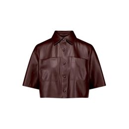 Vera Mont Kunstleder-Jacke kurzarm in rostbraun | Gr.: 34