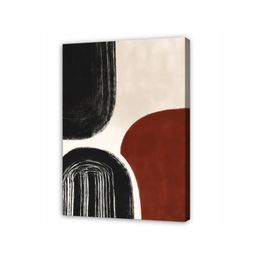 WALLARENA Leinwandbild Abstrakt in Beige | Gr.: 120 x 80 cm