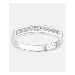 Diamant L'&eacute;ternel Eternity-Ring aus 375 Wei&szlig;gold mit Diamant | Gr.: 55