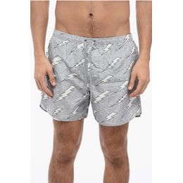 Neil Barrett ALLOVER RAIN BOLTS BADESHORTS
