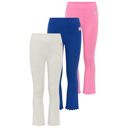 Scout M&auml;dchen Schlaghose "3er Packung Schlag-Leggings - NEU von Scout", bunt, Basic, Gr. 146, unifarben, Feinripp;Jersey, Obermaterial: 95%