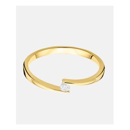 Diamant L'&eacute;ternel Ring aus 375 Gelbgold mit Diamant | Gr.: 64
